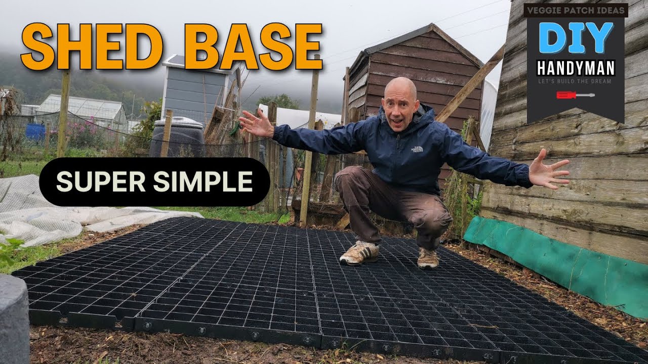 How to BUILD a Plastic SHED BASE | The EASY WAY - YouTube