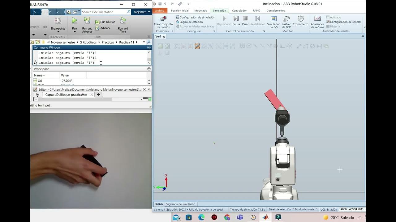 Sistema de visión en MATLAB para el posicionamiento de una pieza en el ...