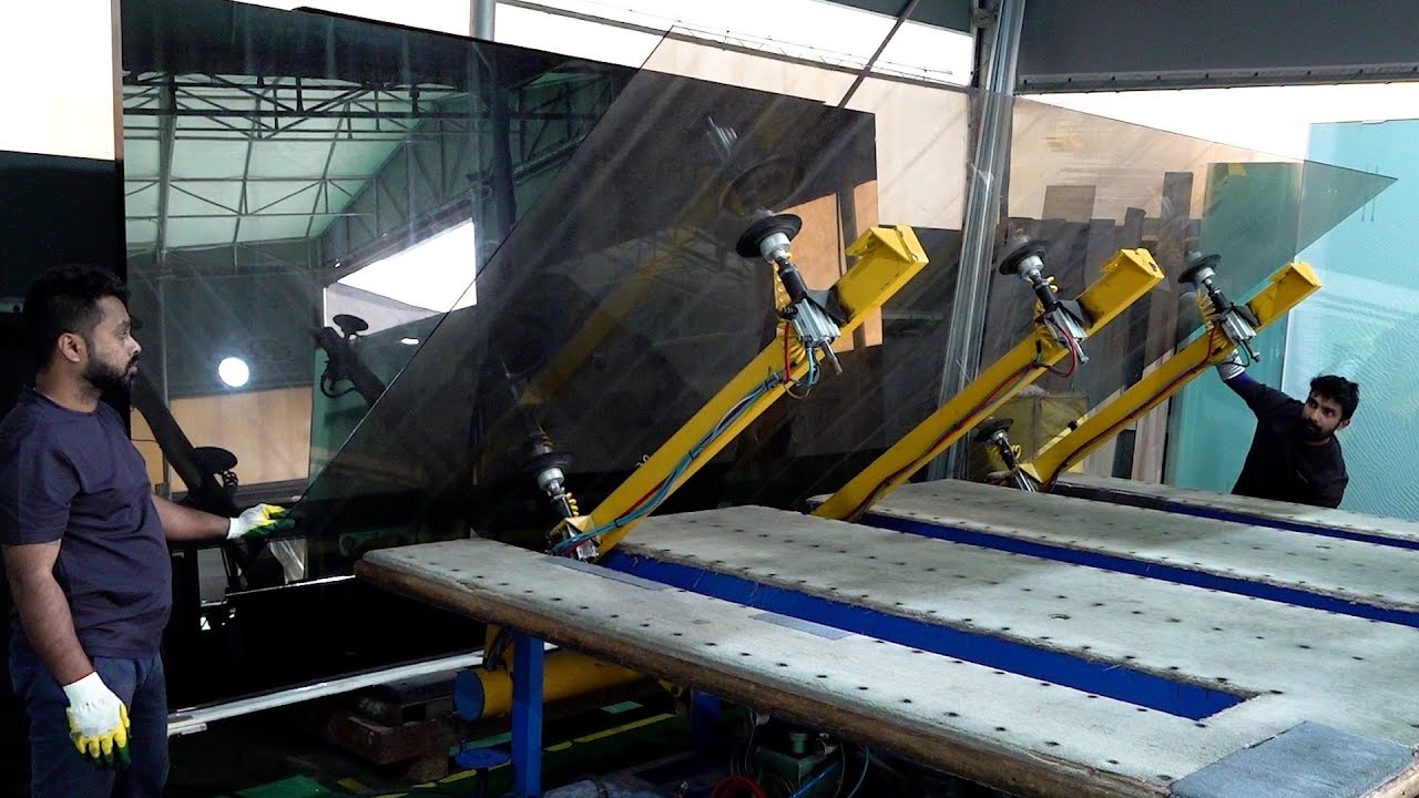 Process of making 3-interlocking sliding ultra-slim front door. Korea’s ...