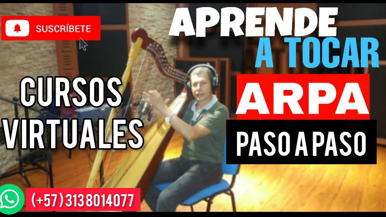 CLASES DE ARPA, tutorial, ESTE DIEZ, (2° PARTE ) Instrumental( J. R ...