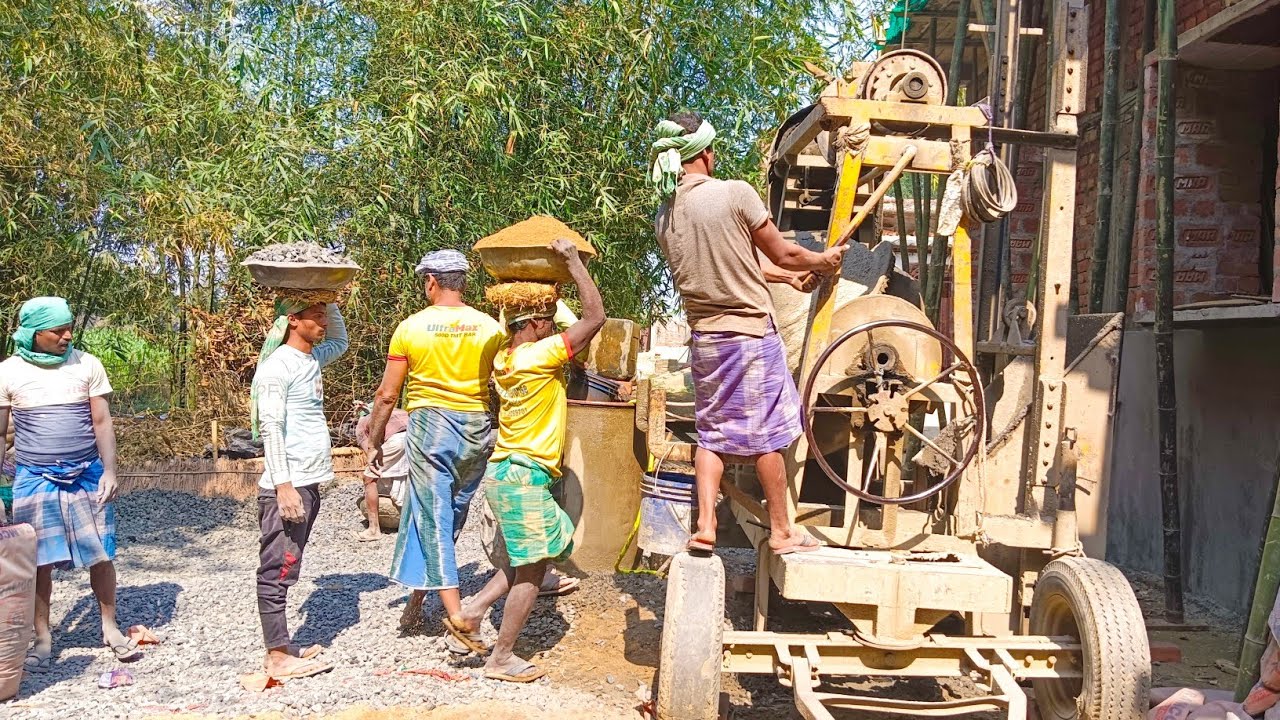 Concrete Mixer Machine kaise Kam Kare | Cement Mixer Machine | Dhalai ...