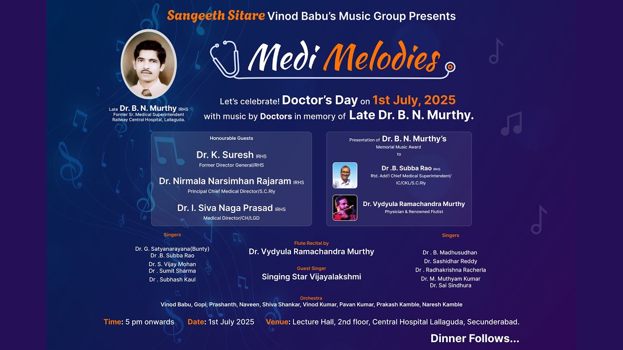 'Sangeeth Sitare' Vinod Babu's Music group Presents Medi Melodies ...