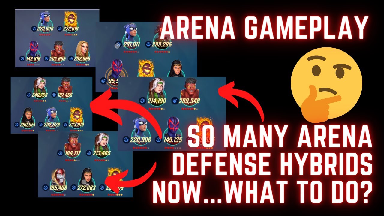 Arena Gameplay Defense Meta Hybrids Offensive Strategy Marvel Strike ...
