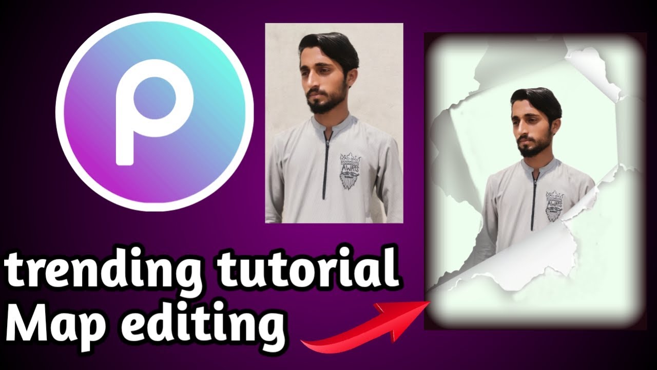 paper tear trending photo editing | PicsArt tutorial - YouTube