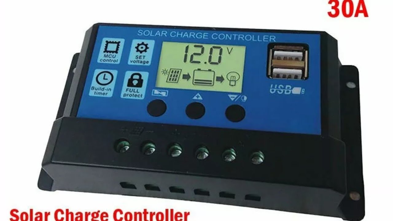 Review on 30A charge controller - YouTube