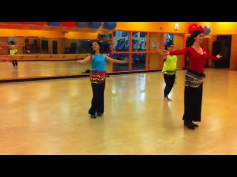 Raksanna's Beginning Belly Dancer - Drum Solo!