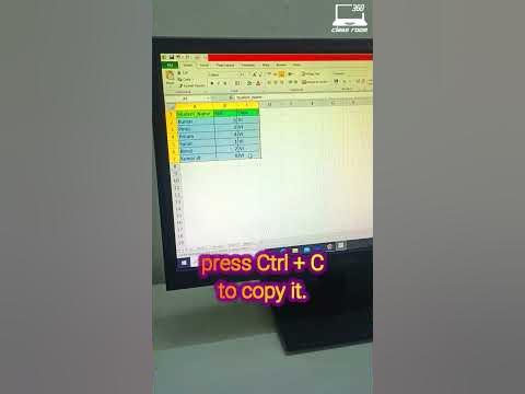 Transpose a table using shortcut keys #computertutorial #msexceltutorial #excel #tutorialvideo ...