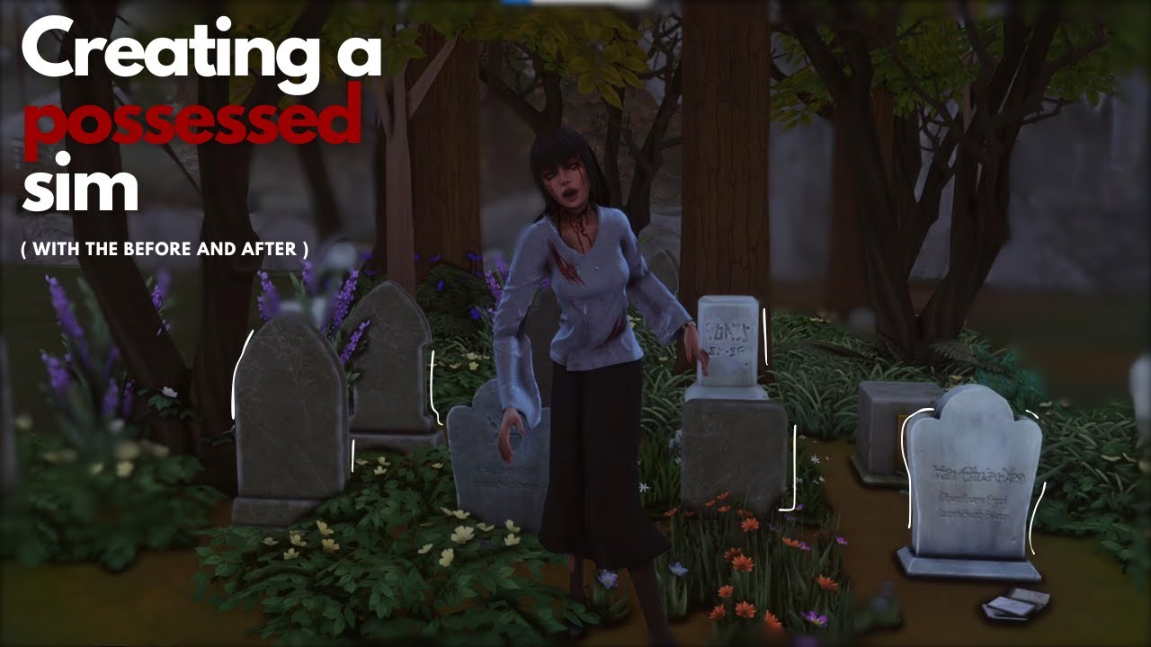Making a possessed sim in CAS! || Sims 4 || Create a sim - YouTube