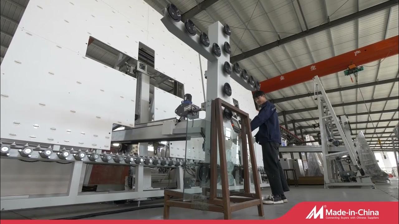 Automatic Glass Loading and Unloading Machine for Insulating Glass Production Line - YouTube