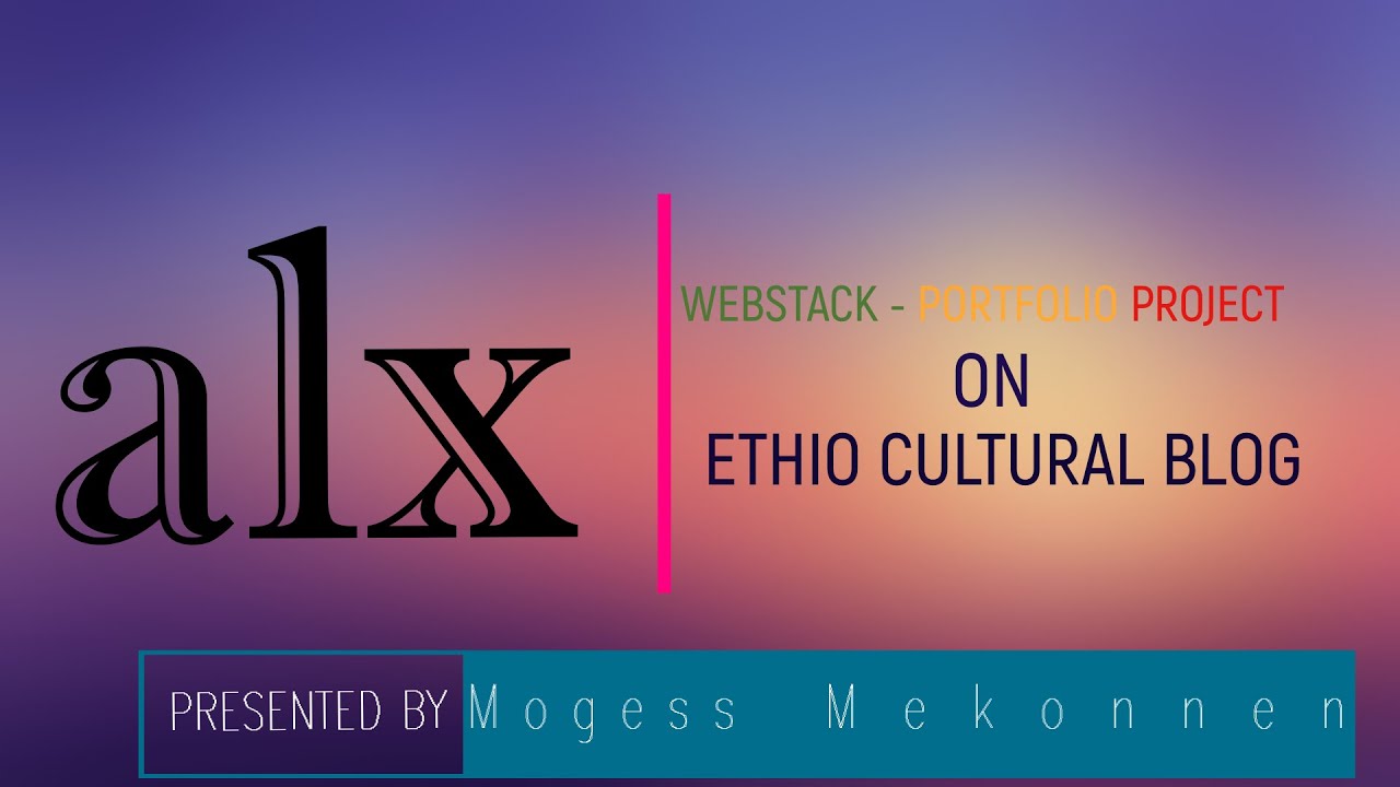 Webstack Portfolio Project ALX Africa - YouTube