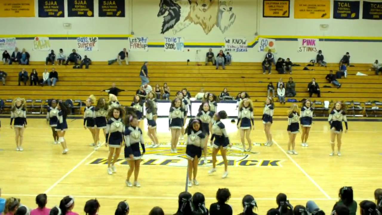 West High Cheer Slam Jam Routine part 3 - YouTube