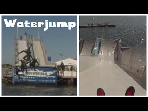 EPIC RAMP SLIDE 'Waterjump' - Brouwersdam - [Onslide/Offslide] - YouTube