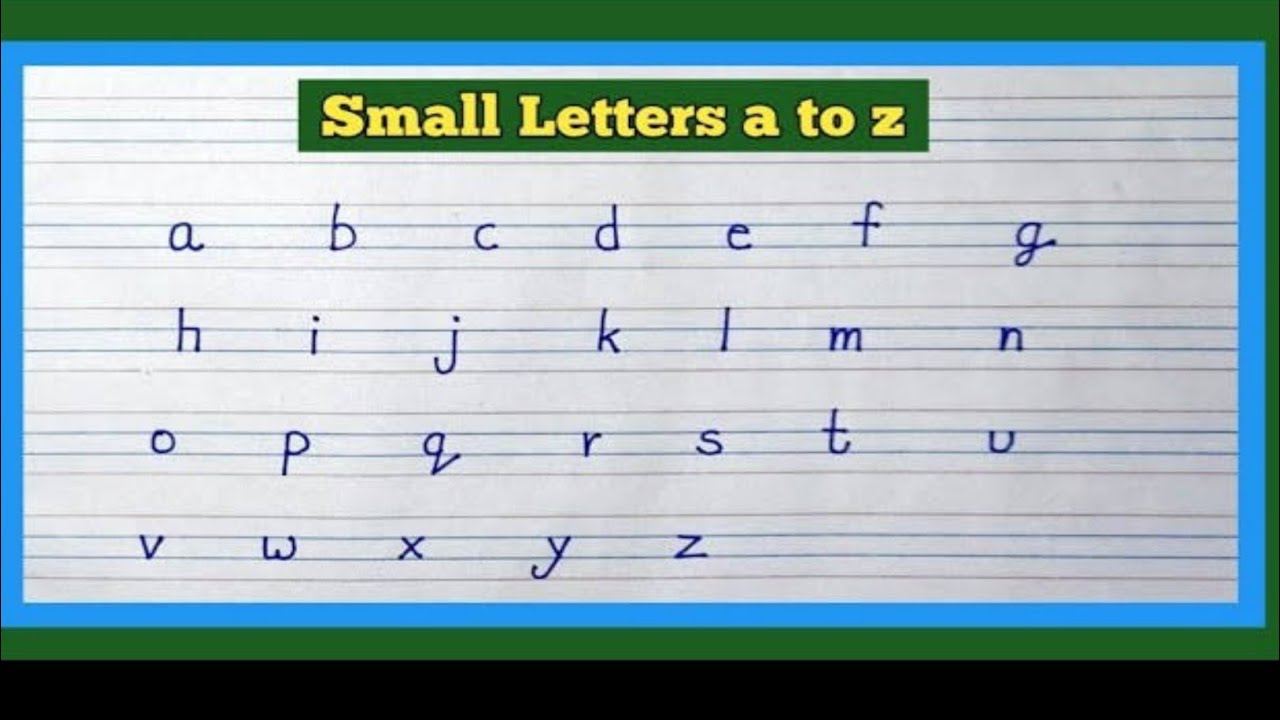 Small letter #abcd# Writing/ How to write small alphabet letters ...