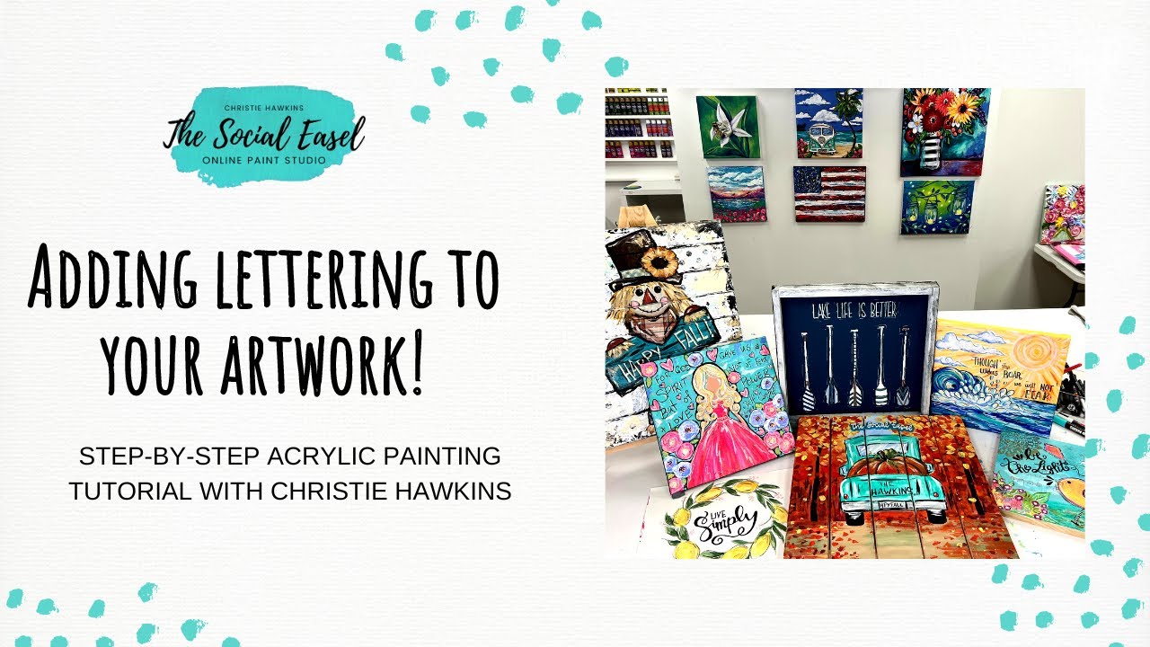 Add Lettering To Your Artwork Using These 4 Simple Methods - YouTube