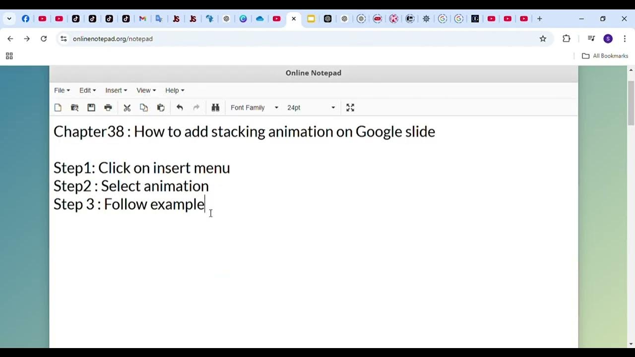 Chapter38 How to add stacking animation on Google slide - YouTube
