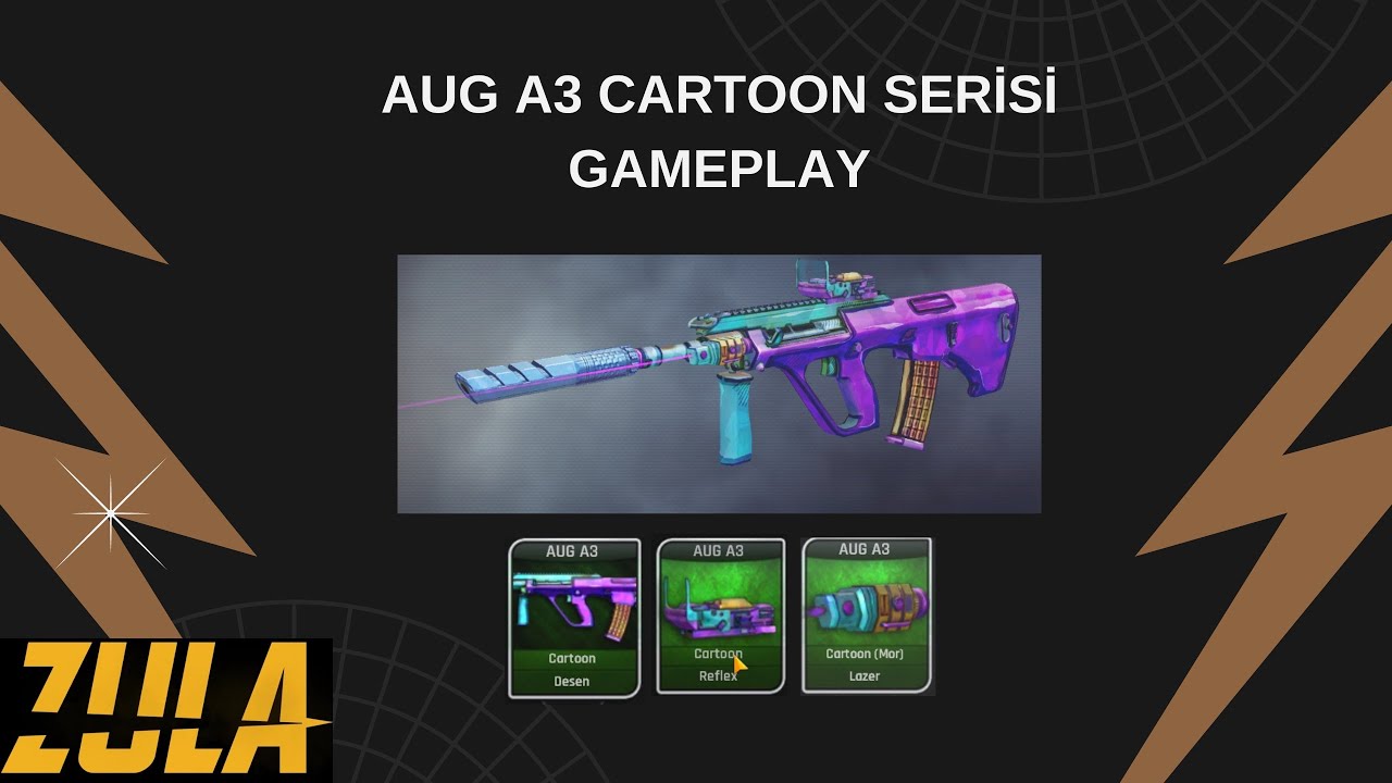 PASTEL TONLARINDA Bİ SERİ AUG A3 CARTOON SERİSİ GAMEPLAY ZULA!! - YouTube