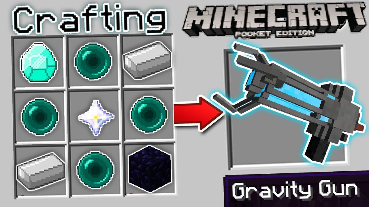 CÁCH LÀM SÚNG TRỌNG LỰC| Minecraft PE - YouTube