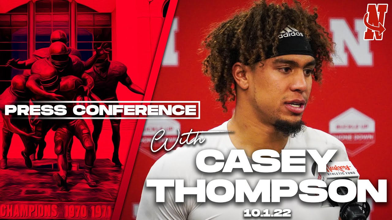 Nebraska Football: Casey Thompson talks win over Indiana - YouTube