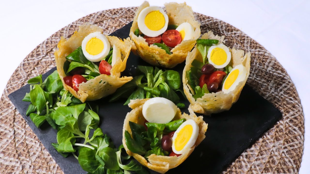 Delicious Parmesan Baskets: A Crispy and Flavorful Appetizer! 🧀😋 - YouTube