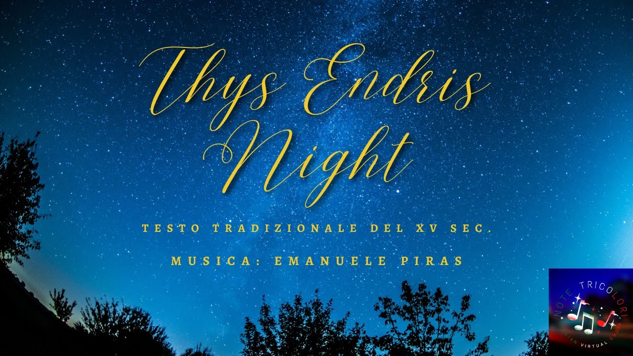 "Thys Endris Night" | Arr. Emanuele Piras | Note Tricolori # ...