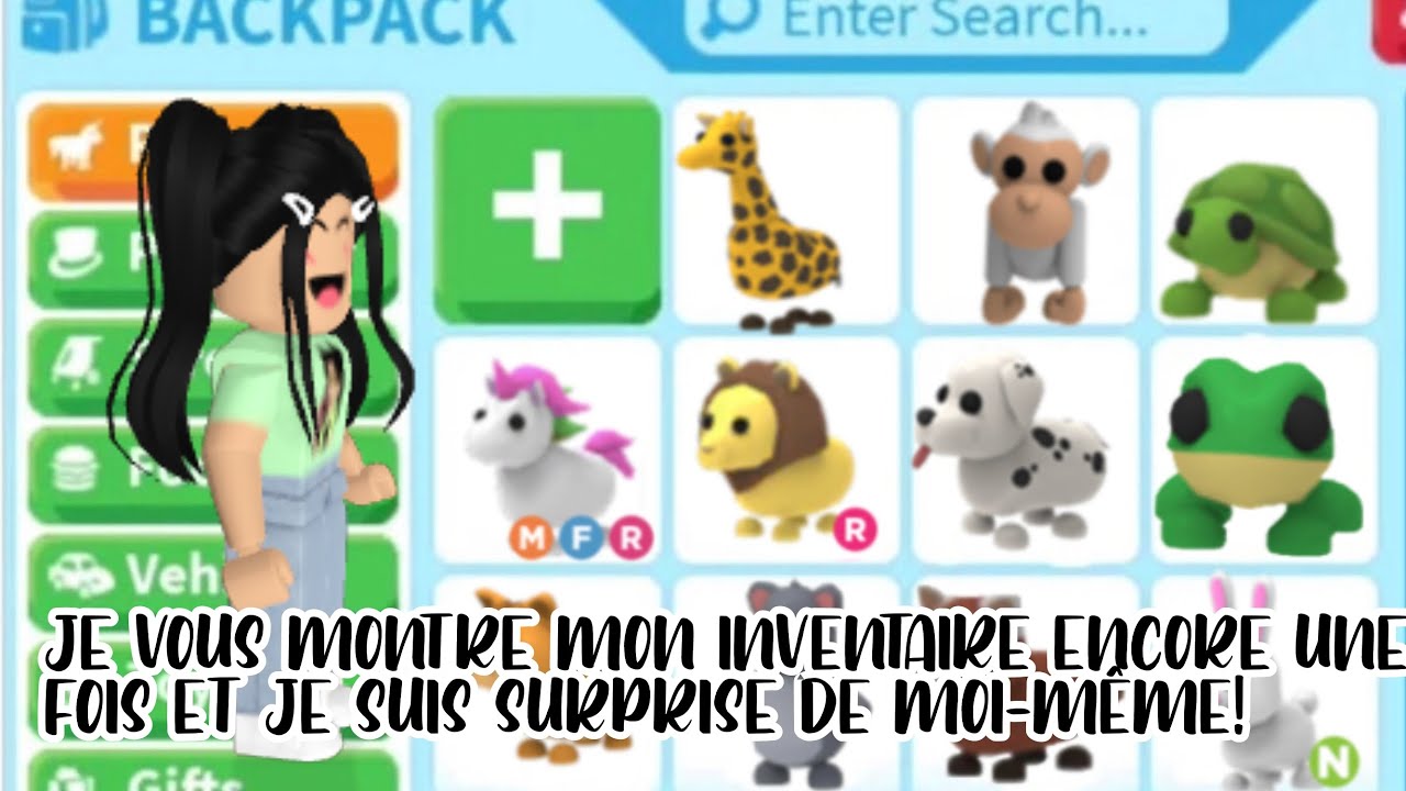 JE VOUS MONTRE MON INVENTAIRE SUR ADOPT ME ENCORE UNE FOIS ET JE SUIS ...