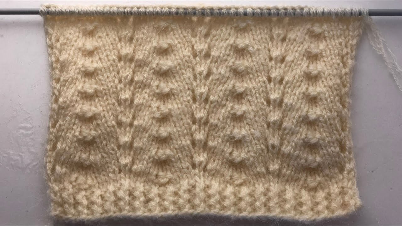 Pretty Knitting Stitch Pattern - YouTube