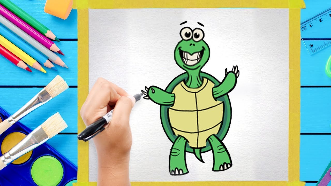 How to Draw a Turtle | LEARN TO DRAW - YouTube