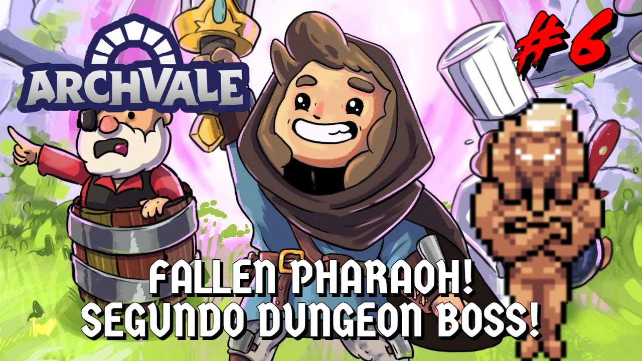Archvale FULL GAMEPLAY #6: FALLEN PHARAOH! SEGUNDO DUNGEON BOSS!! [XBOX ...