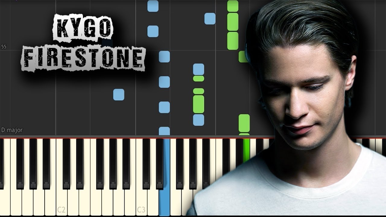 Kygo - Firestone - [Piano Tutorial] (Synthesia) (Download MIDI + PDF Scores) - YouTube