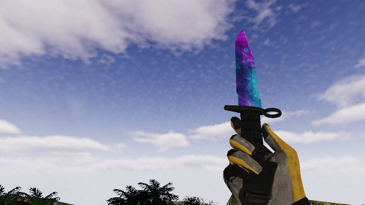 M9 Bayonet Nebula Crystal + on css hand - (cs1.6) - YouTube
