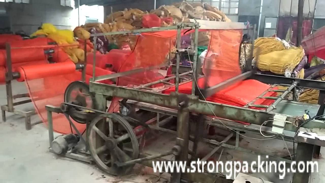 Cutting Leno Mesh Bag Fabric - YouTube