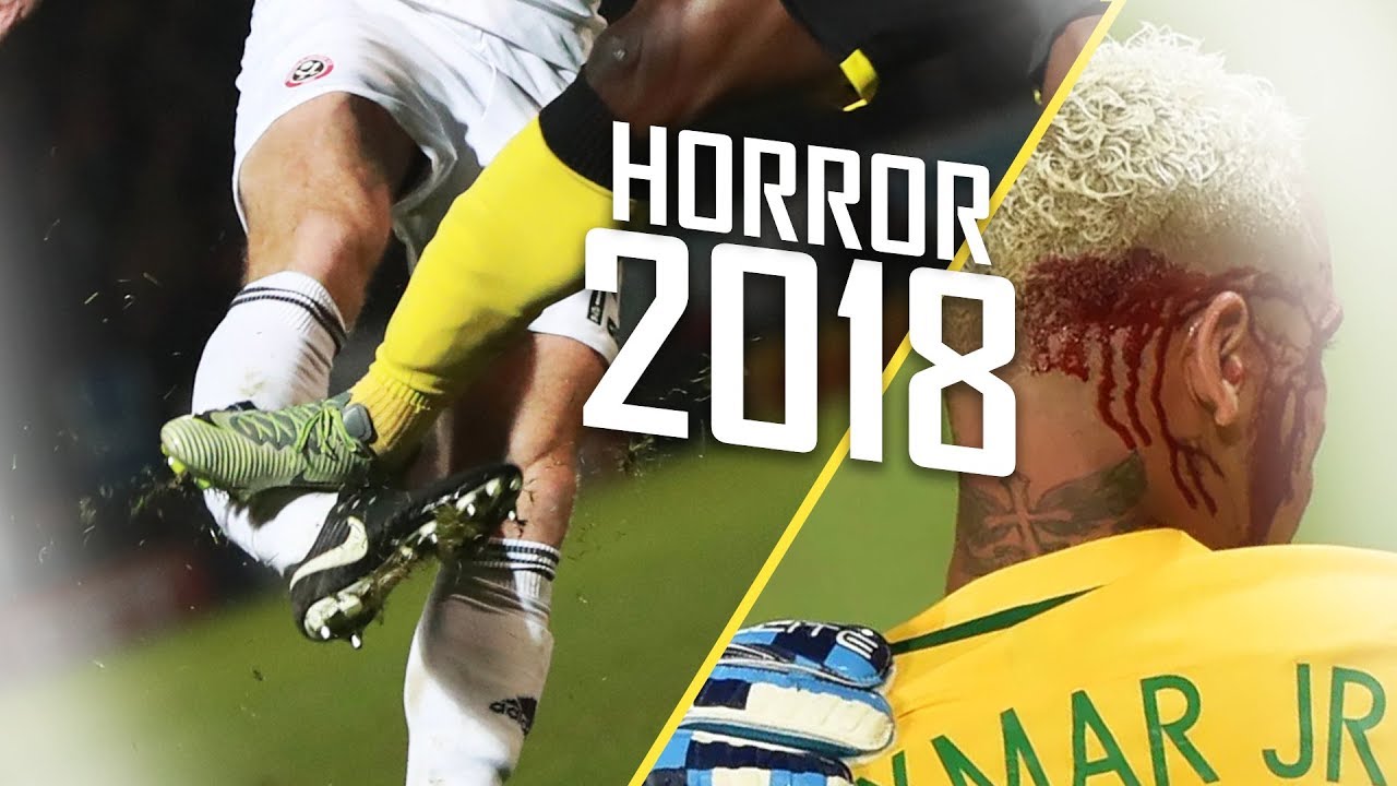 Horror Football Injuries Fouls Tackles 2018 - YouTube