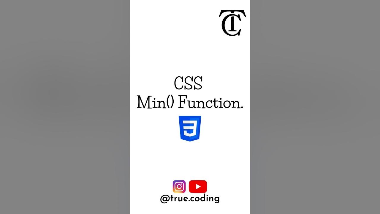 Css Min Function Ding Html Css New Coding Tech Learncoding Csstutorial
