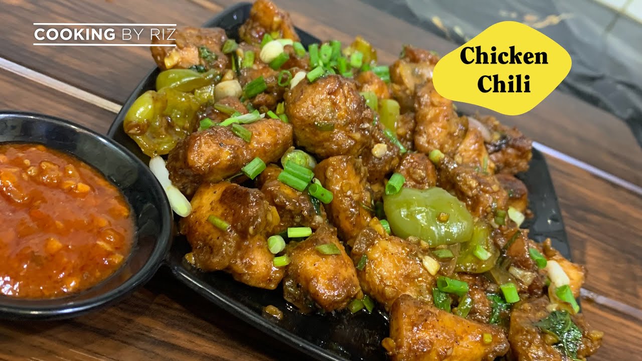 Tangy Chicken Chili | Chicken Chili kaise banaye | Cooking by Riz - YouTube
