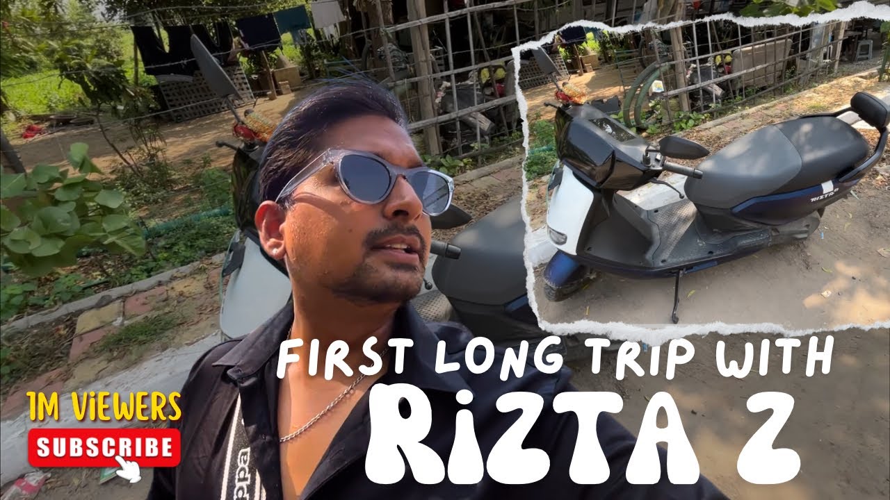 First Long Trip on Ather Rizta Z Without Backup! | Real-World Range ...