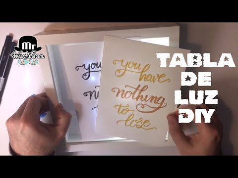 Tabla trazadora de luz casera - DIY Light pad - YouTube