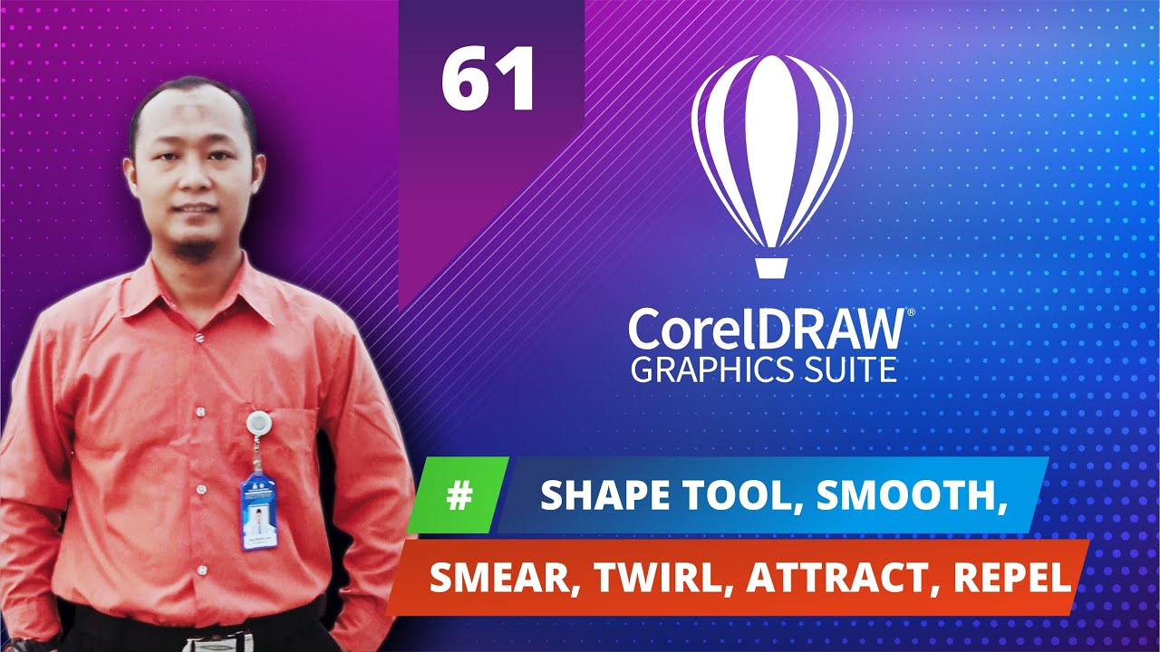 Belajar Coreldraw X7 #61 Shape Tool, Smooth, Smear, Twirl, Attract ...