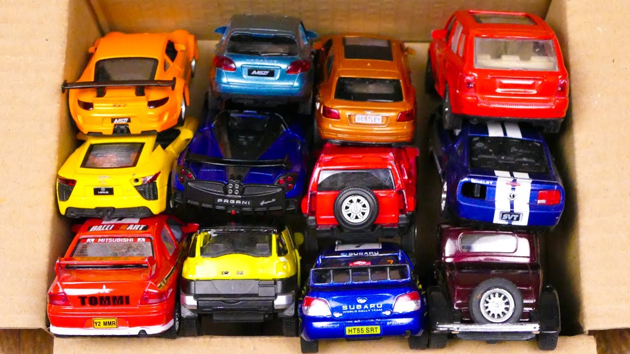 Box full of Cool Vehicles, 911 GT, Pagani Racing Car, Mustang Shelby ...