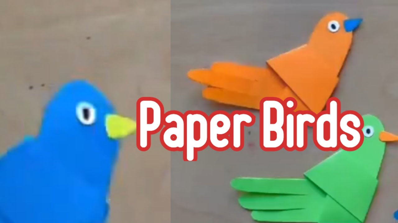 Paper Birds||Craft ideas - YouTube