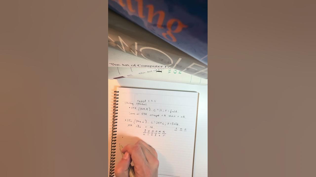 More store operators in The Art of Computer Programming - YouTube