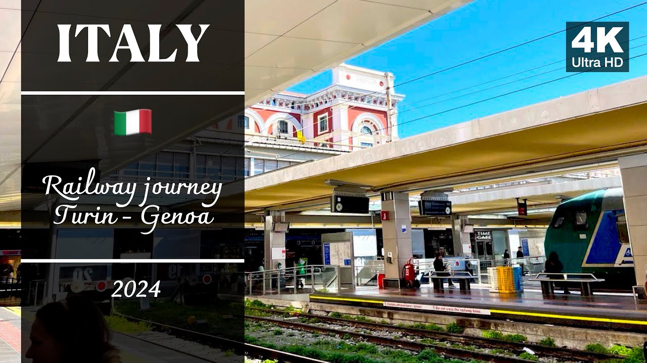Italy by train 🚆 🇮🇹 | Turin to Genoa in 15 min | L'Italia in treno | Da ...