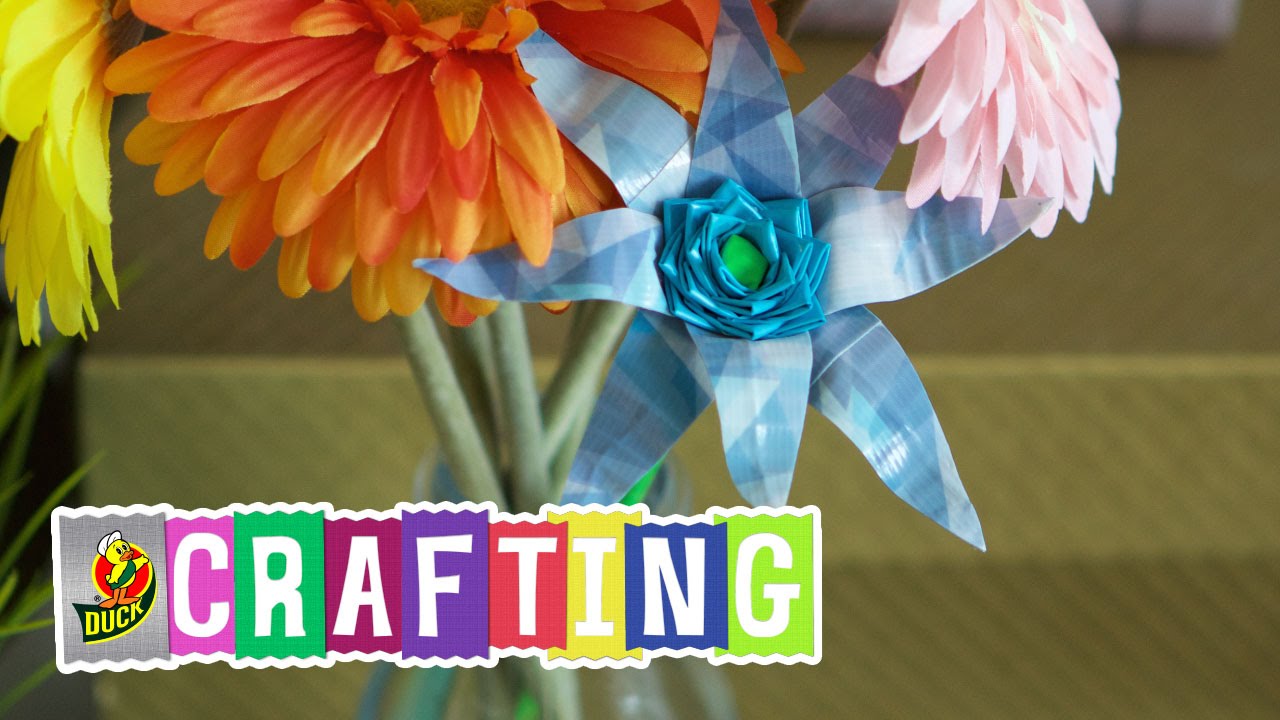 How to Craft a Duct Tape Flower - YouTube