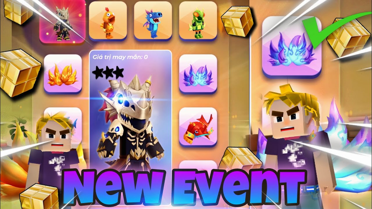 Review skin và Event Xổ số chủ đề mới nhất trong Blockman Go - YouTube