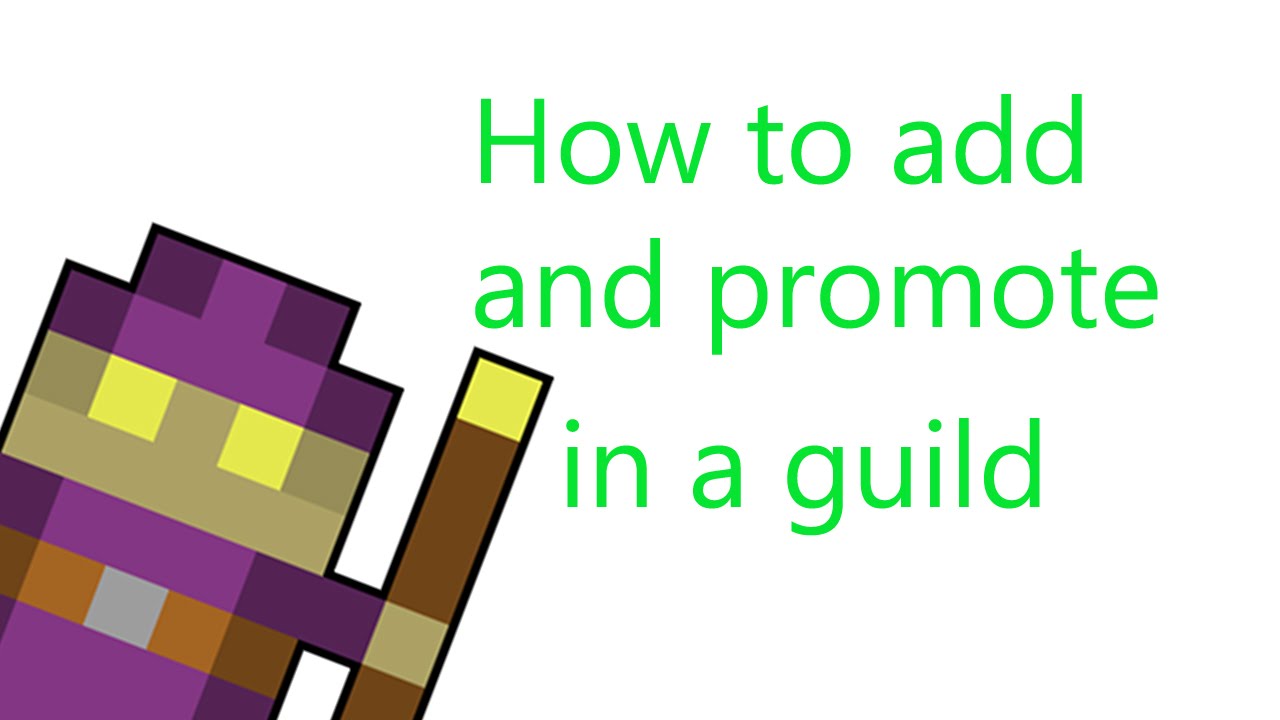 How to invite and promote in a guild - YouTube