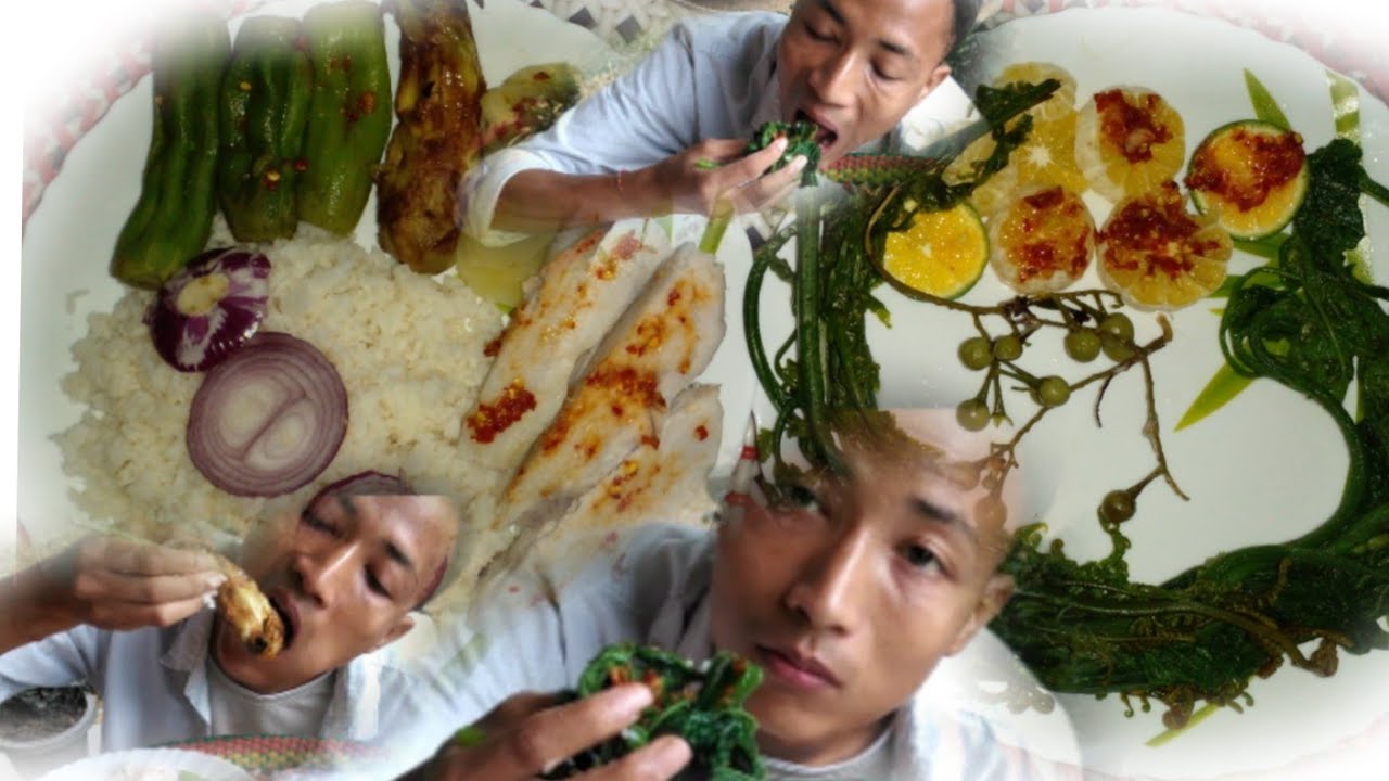 Eating Boiled Green Vegetables Mukbang//Organic Green Vegetables ...