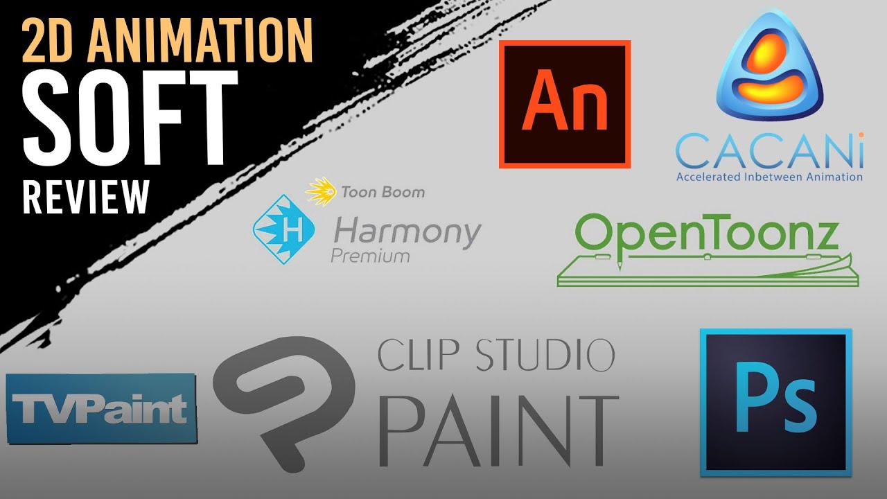 2D animation soft review [Animate,TVpaint,ToonBoom,Cacani,OpenToonz ...