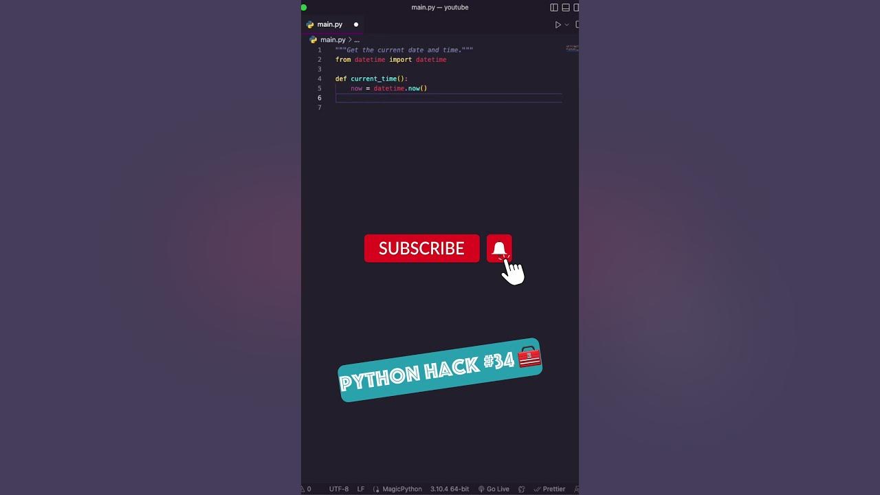 Datetime: How to Get the Current Date and Time in Python #techeducation #pythonprogramming # ...