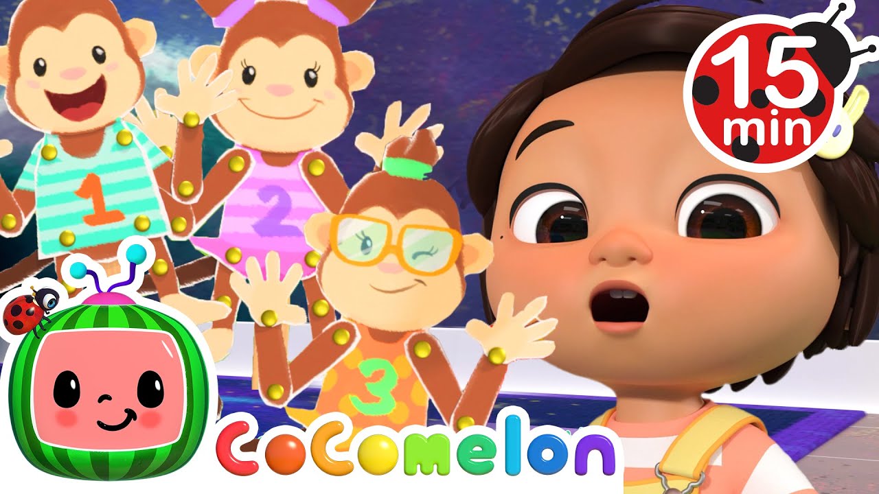 Nina's Jumping Five Little Monkeys | Sing Along with Nina | CoComelon ...