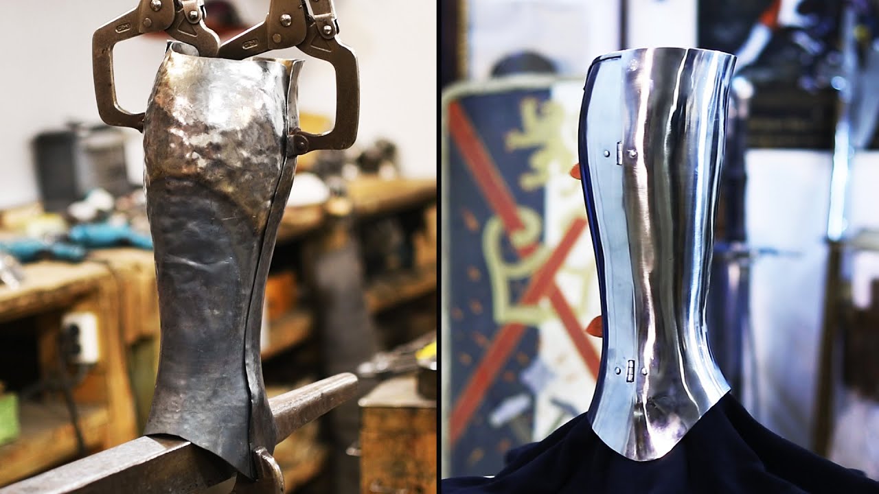 How to make steel greeves. DIY Forging armor. - YouTube