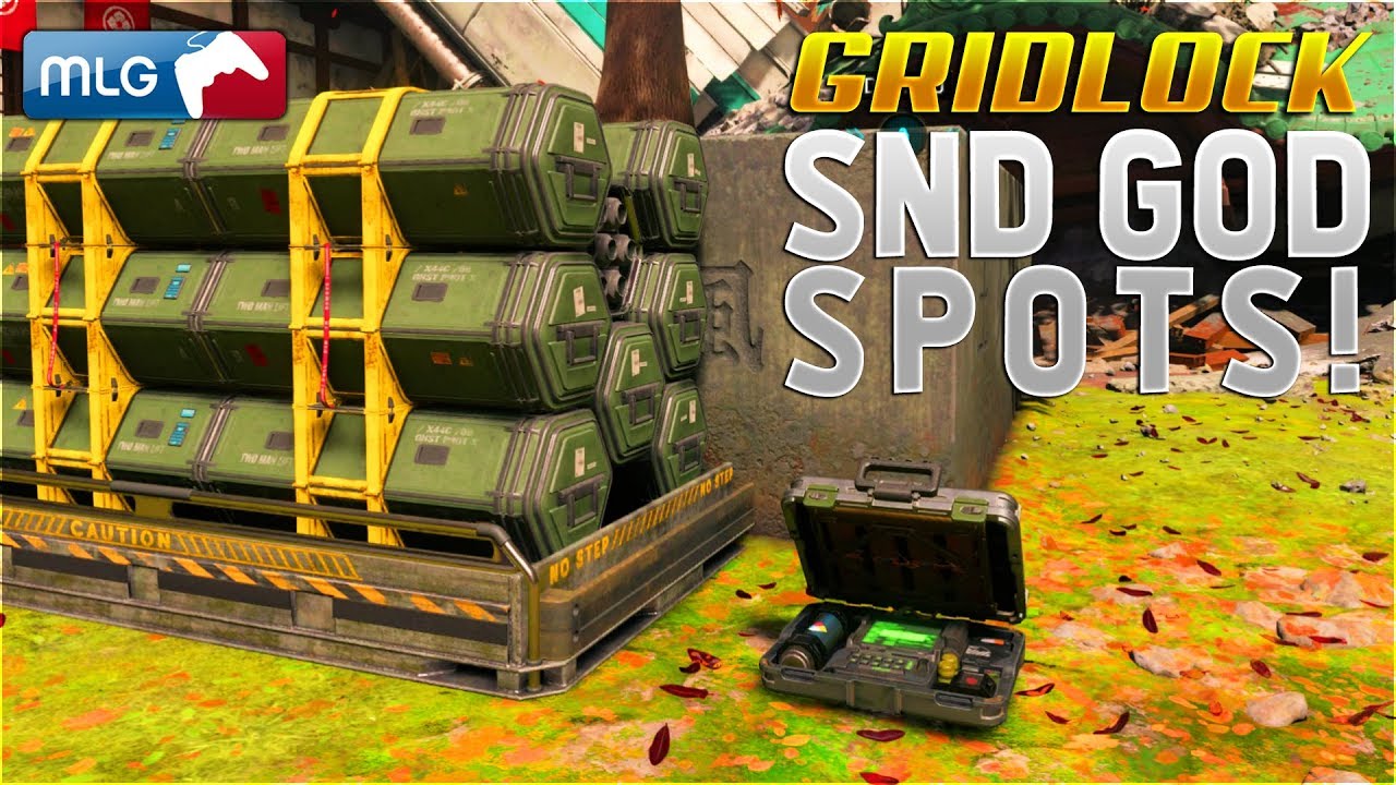 SnD GOD SPOTS on GRIDLOCK! (BO4 SnD BEST Competitive Search and Destroy ...